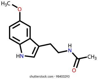Melatonin Structural Formula Stock Illustration 98403293 | Shutterstock