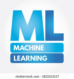 Ml Machine Learning Study Computer Algorithms Stock Vector (Royalty Free) 1821413516 | Shutterstock