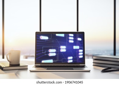 Desktop Computer Background Heart Drawing Double Stock Photo 2235102721 ...