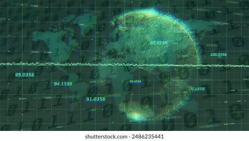 Multiple Changing Numbers Floating Over Spinning Stock Illustration 2486235441 | Shutterstock