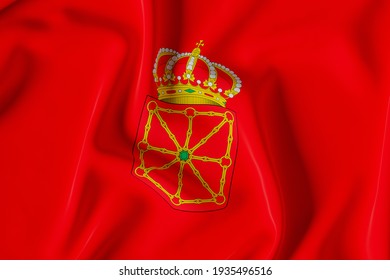3d Illustration Waving Region Flag Navarre Stock Illustration 1765148147 | Shutterstock