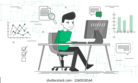 Network People Coding Stock Illustration 1260518164 | Shutterstock