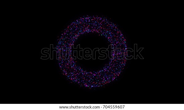 Particle Ring Energy Background Digital 3d Stock Illustration 704559607 ...