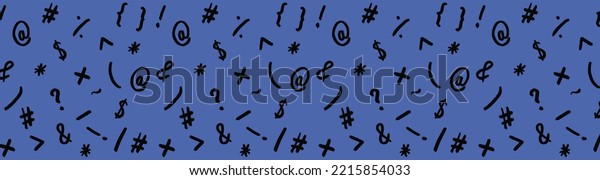 Pattern Image Keyboard Symbols Punctuation Marks Stock Illustration ...