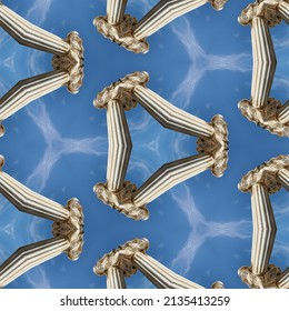 Patterns Inspired By Single Ionic Column Stock Illustration 2135413269 ...
