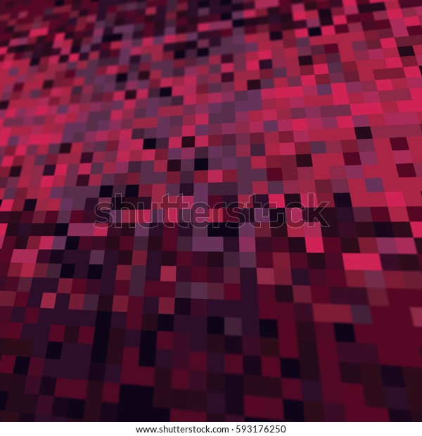 Pixel Art Pattern Perspective Angle Stock Illustration 593176250 ...