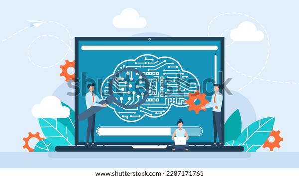 Programmers Laptop Ai Brain Neural Network Stock Illustration 2287171761 | Shutterstock