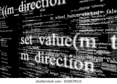Programming Code Abstract Technology Background On Stock Illustration ...