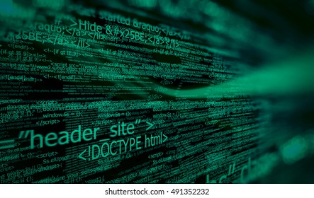 Programming Code Abstract Technology Background Software Stock ...