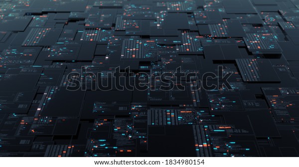 Programming Code Abstract Technology Background Motion Stock ...