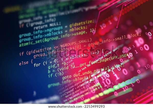 Programming Code Abstract Technology Background Software Stock ...