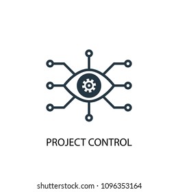 Project Control Icon Simple Element Illustration Stock Vector (Royalty ...