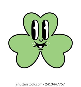 Retro St Patricks Day Clipart Groovy Stock Illustration 2413447757 ...