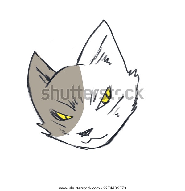 Scheming Face Bumpy Cat Stock Illustration 2274436573 | Shutterstock