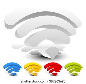 Signal Strength Indicator Template Wifi Wireless Stock Illustration 387263698 | Shutterstock