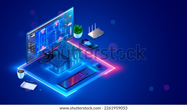 Smart Home System Programming Software Development Stock Illustration ...