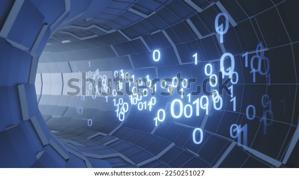 Software 3d Animation Binary Numbers That Stock Illustration 2250251027 ...