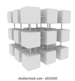 Structure Constructed Cubes Stock Illustration 6315550 | Shutterstock