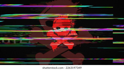 System Hacked Distorted Glitch Effect 3d Stock Illustration 2263197349 | Shutterstock
