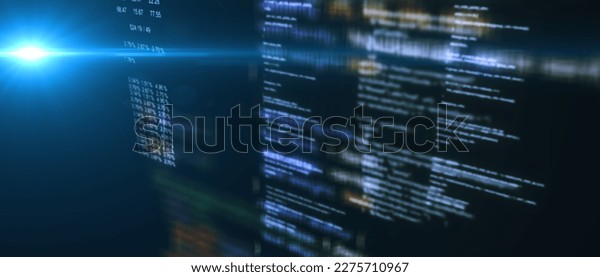 Technological Background Software Source Code Program Stock ...