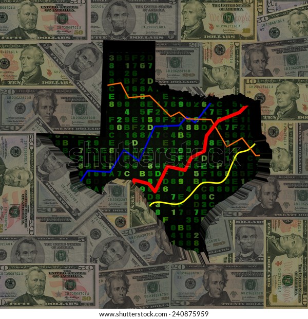 Texas Map Hex Code Graphs On Stock Illustration 240875959 | Shutterstock