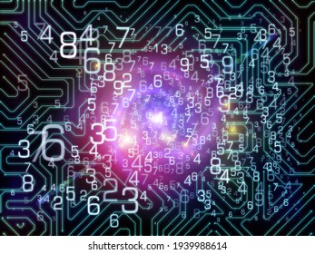 Number Tracing Overlay Numbers Grids Lights Stock Illustration ...