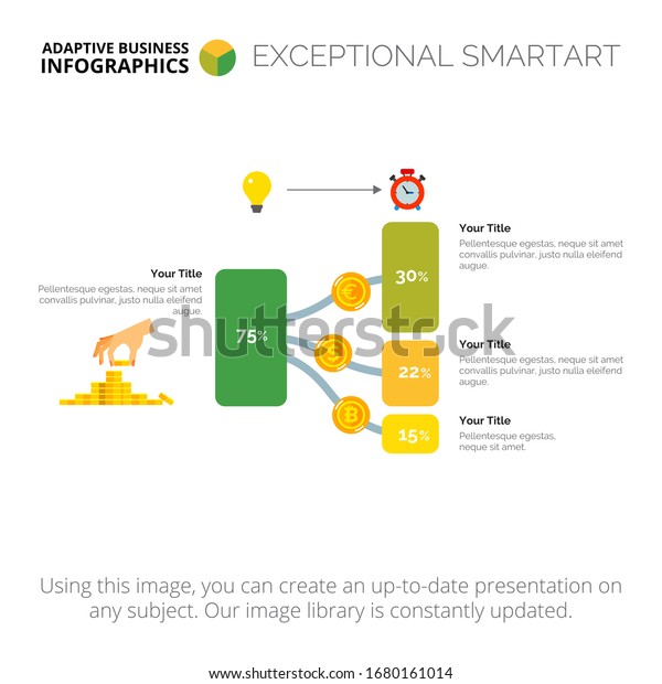 Tree Chart Three Elements Flowchart Percentage: ภาพประกอบสต็อก ...