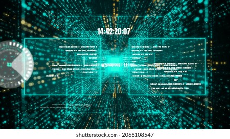 Visionary Programming Coding Future Software 3d Stock Illustration ...