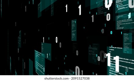 Visionary Programming Coding Future Software 3d Stock Illustration ...