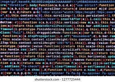 Writing Programming Code On Laptop Digital 스톡 일러스트 1272045046 | Shutterstock