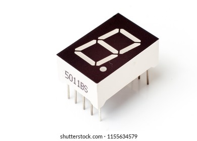 1 Digit Seven Segment Display Electronic Stock Photo 1155634579 ...
