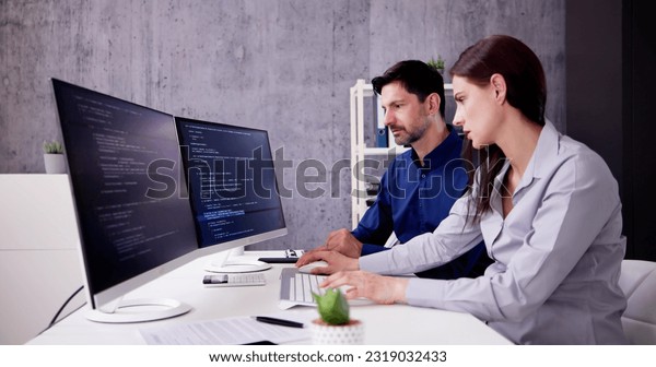 Agile Pair Programming Extreme Coding Business Stock Photo 2319032433 | Shutterstock