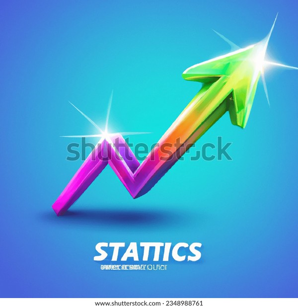 App Icon Vectorstyle Image Statistic Arrow AI-generated image ...