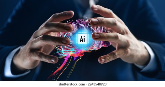 Artificial Intelligence Machine Learning Technology Concept Stock Photo ...