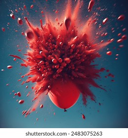 Balloon Exploding AI-generated image 2483075263 | Shutterstock