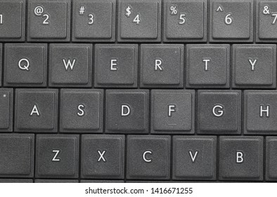 Closeup Laptop Computer Keyboard Layout Isolated Stock Photo 1416671255 ...
