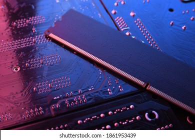Computer Memory Ram On Circuit Motherboard Stock Photo 1924860164 | Shutterstock