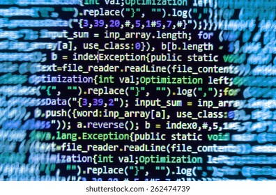 Digital Technology Background Programming Code Abstract Stock Photo ...