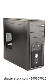 Computer System Unit On White Background Stock Photo 99215057 ...