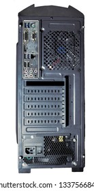 Back Side Computer System Unit Isolated Stock Photo 1255726075 ...
