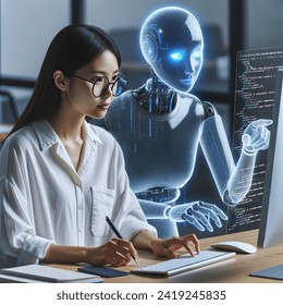 Copilot Programming Assistant Helps Programmer Write AI-generated image 2419245835 | Shutterstock