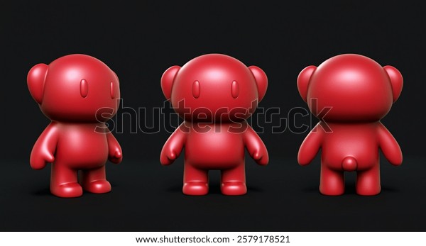 Create 3d Model Different Angles Anthropomorphic AI-generated image ...
