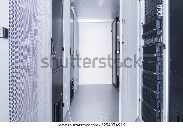 Data Center Row Server Racks Stock Photo 2254974915 | Shutterstock
