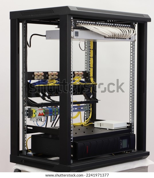Data Switch Patch Panel Ethernet Router Stock Photo 2241971377 ...
