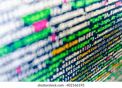 Software Source Code Abstract Technology Background Stock Photo ...