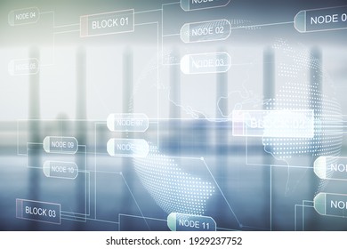 Abstract Virtual Coding Concept World Map Stock Photo 1837189006 ...