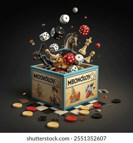 Explode Game Box Which Dice Chess AI-generated image 2551352607 ...