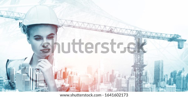 Future Building Construction Engineering Project Concept Stock Photo ...