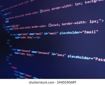 Html Code Image Black Background Stock Photo 2440240689 | Shutterstock