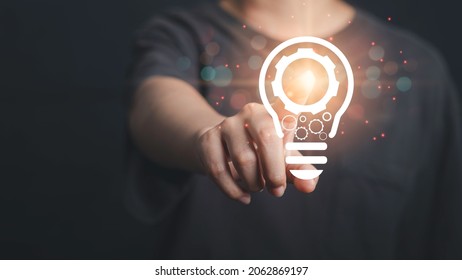 Man Hand Holding Lightbulb Learning Educate Stock Photo 2241649935 | Shutterstock